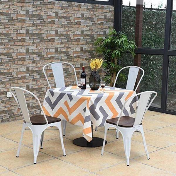 Cafe Tolix Style Dining Chairs Tolix Side Chair Stackable Metal Dining Chair