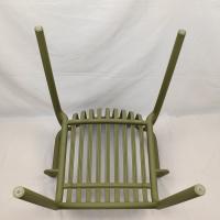 China Retro Plastic Patio Dining Chairs Stackable Bistro Armchair High Back for sale