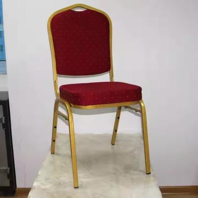 China Wedding Chairs For Hotels Fabric Metal Frame Banquet Chairs NO Folded for sale