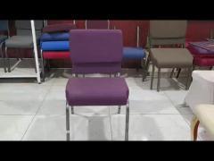 Conferência Cadeiras de igreja pretas 10cm Cushion Cadeiras de igreja