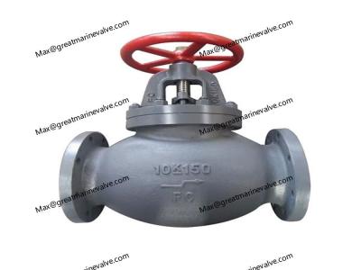 China Marine Cast Iron Screw Down Check Globe Valve JIS F7375 10K for sale