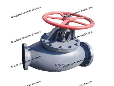 China Marine Cast Iron Screw Down Check Globe Valve JIS F7375 10K for sale