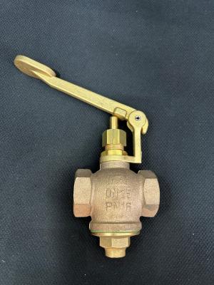 China flushing valve female thread Self-Closing Valve Art. 02000 Bronze Globe valve self-closing type with lever, PN16, Threaded ends UNI ISO 228-1 :2003,ANSI B1.20.1 NPT for sale