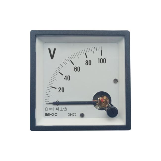 Voltmeter scale close-up
