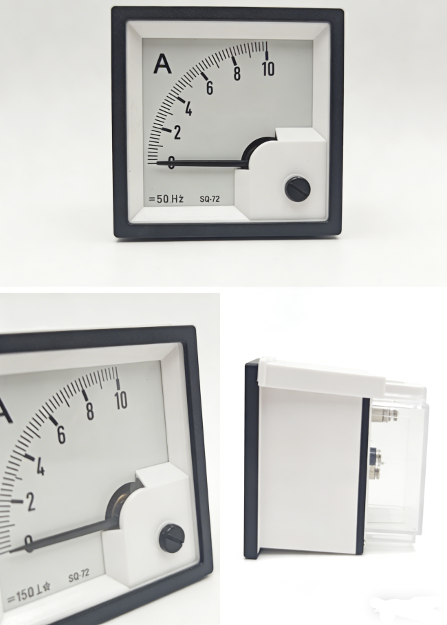 SQ72 Analog Panel Ampere Meter technical diagram and specifications