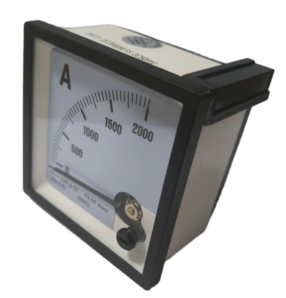 Quality 2000A DC Analog Panel Ammeter DN72 Panel Mount Current Meter for sale