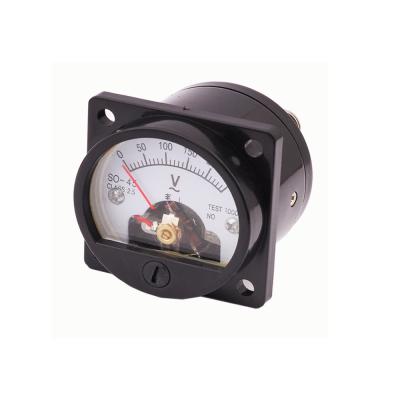 China Analog Panel Meter Round SO-45 Super Mini Voltmeter 45mm 220V for sale