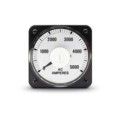 China 0-5000 AC Amperes Analog Panel Meter Zinc-Plated Iron Case for sale