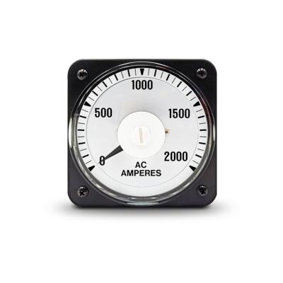China 2000A AC Amperes Analog Panel Meter | Iron Zinc-Plated Casing, Square Panel Mount, Class 1.5 Accuracy for Industrial Power Distribution for sale