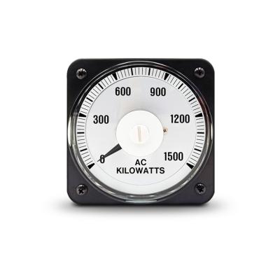 China 1500 AC Kilowatts Analog Panel Meter | Square Panel Mount, Class 1.5 Accuracy for Industrial Power Distribution for sale