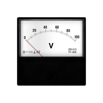 China imhoo TP-80K Analog Panel Voltmeter - Welding Machine Dedicated Meter, Replacement for Yokogawa / Kompaly Similar Size for sale