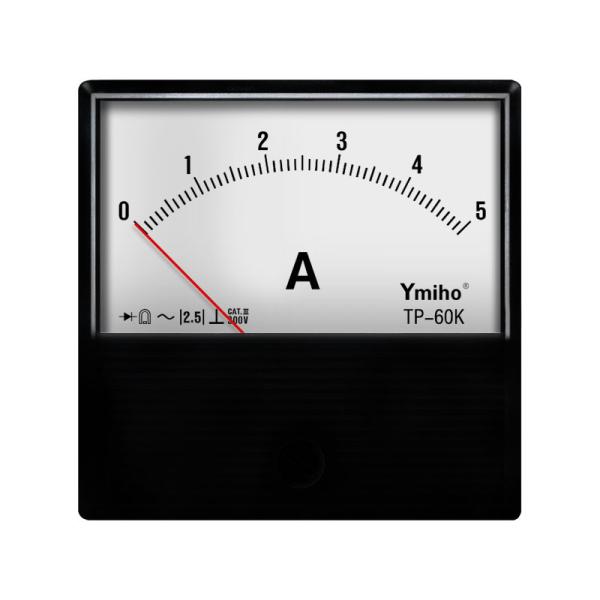 Quality TP-60K 2093Analog Panel Ammeter 0-5A AC/DC for Welding Machine & Power Distribution - Durable Replacement for Yokogawa, Kangbili Meters for sale