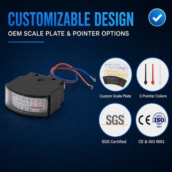 Quality Analog Voltage Indicator Edgewise Meter with Backlit Display Analog Only for sale