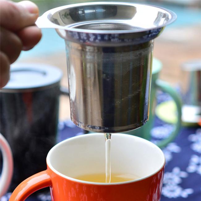 Stainless Steel Tea and Coffee Infuser Fine Mesh Filters Tea Strainer with Double Handles