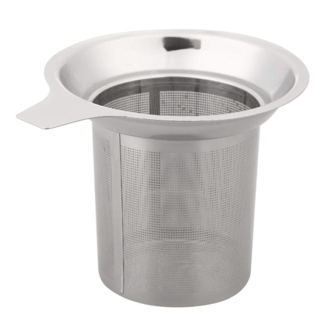Food Grade Stainless Steel 304 Mesh Loose Tea Infuser Strainer with Double Handle