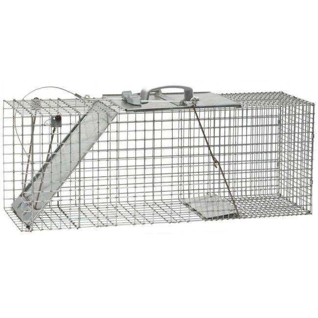 Large One Door Catch Release Heavy Duty Cage Live Animal Trap for Gophers / Oppossums Groundhogs Beavers