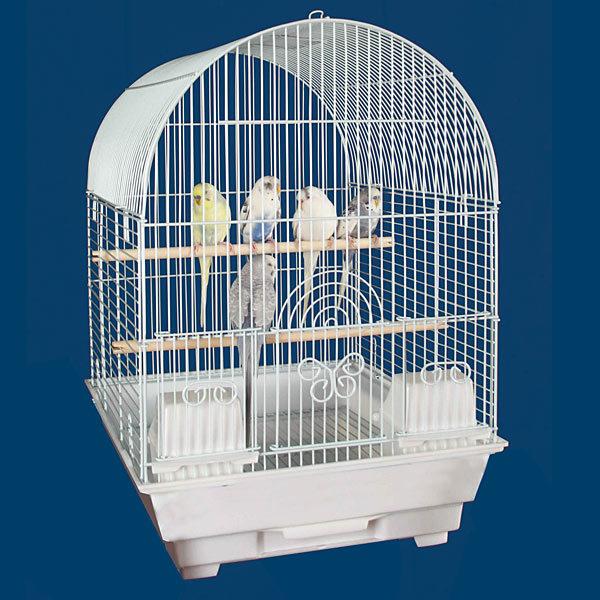 Detachable Electroplating Stainless Steel Large Bird Cages with Stand for Parrots