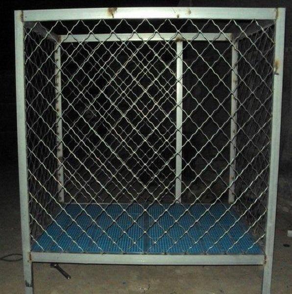 Double Door &amp; Locking Caster Design Dog Cage