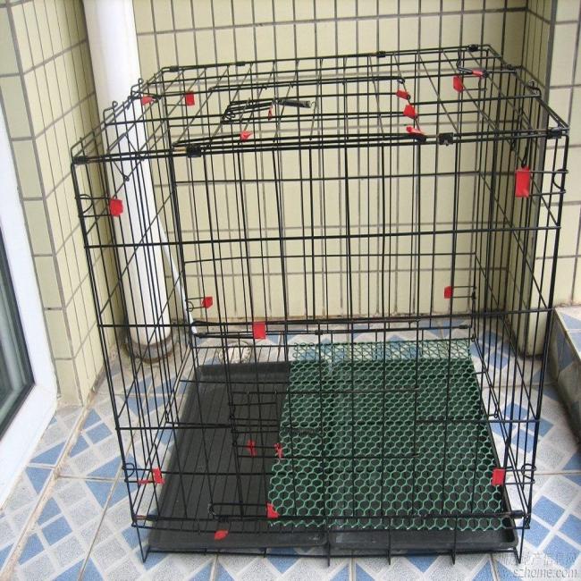 Double Door &amp; Locking Caster Design Dog Cage