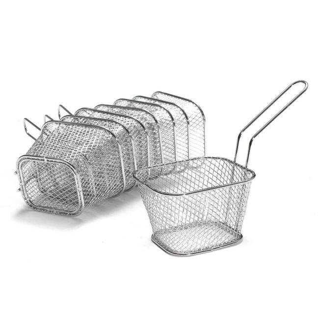 Kitchen Ware Gadget Chicken French Fries Basket Mini Deep Frying Basket Strainer Fry Basket