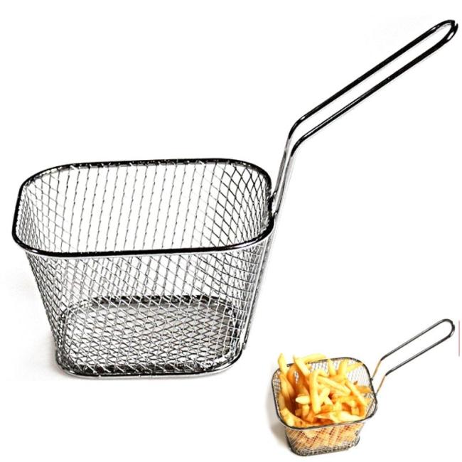 Kitchen Ware Gadget Chicken French Fries Basket Mini Deep Frying Basket Strainer Fry Basket