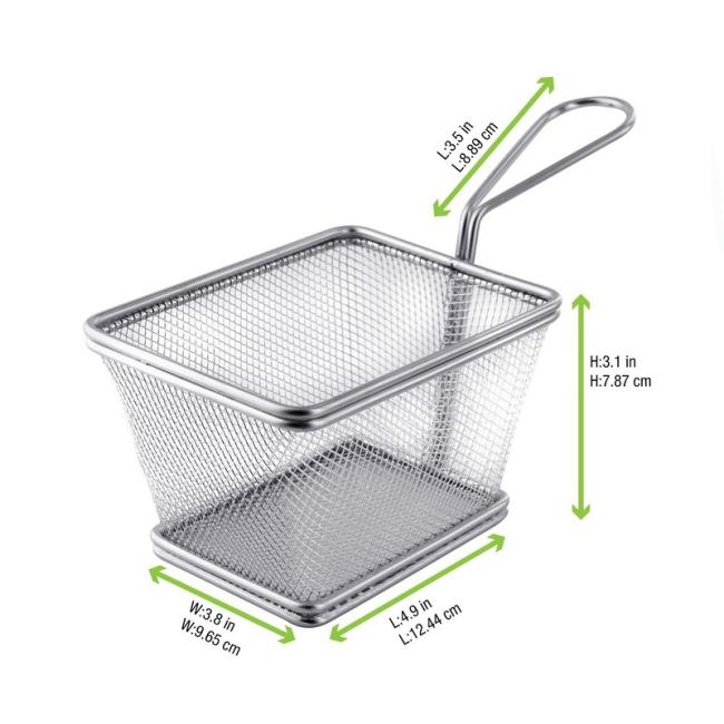 Kitchen Ware Gadget Chicken French Fries Basket Mini Deep Frying Basket Strainer Fry Basket