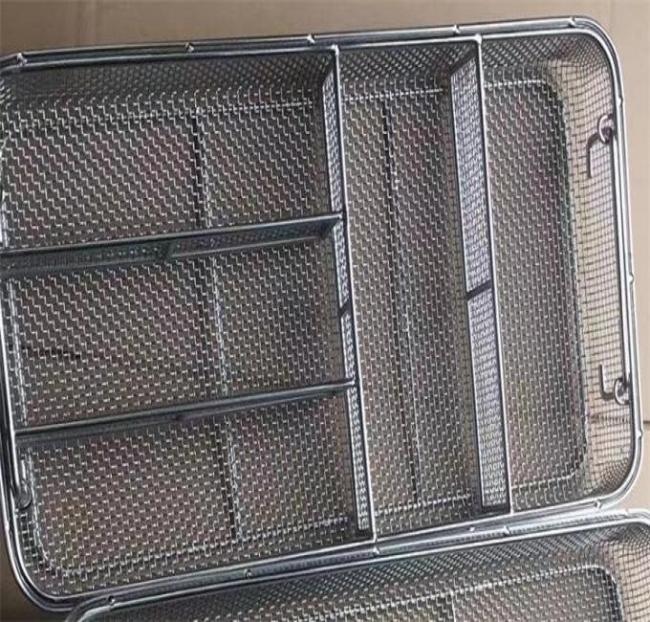 Handicrafts 300 200 Micron Stainless Steel 304 316 Woven Wire Mesh Baskets for Storage