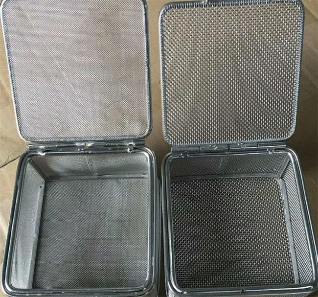 Handicrafts 300 200 Micron Stainless Steel 304 316 Woven Wire Mesh Baskets for Storage