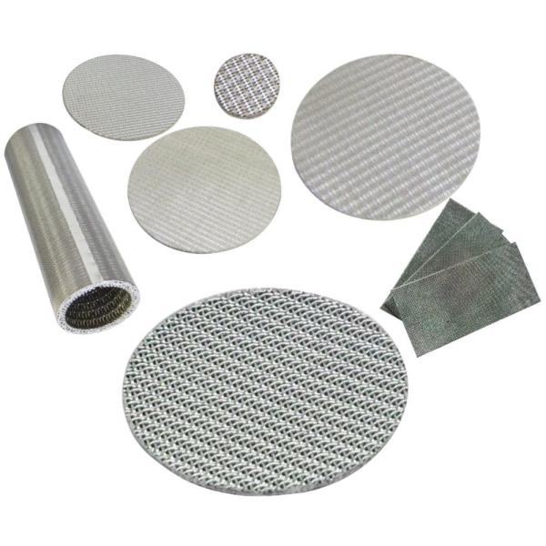 Quality 304 316 Stainless Steel Woven Wire Mesh Multi Layer Extruder Screen Filter Discs for sale