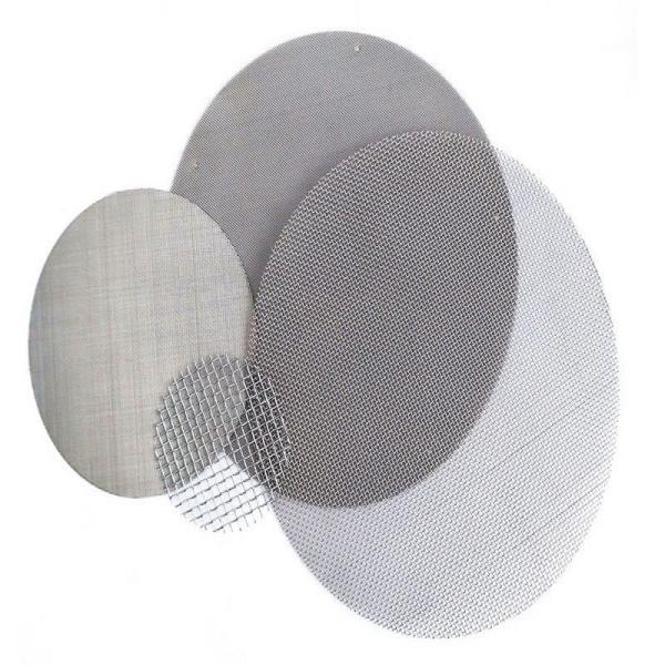 Quality 304 316 Stainless Steel Woven Wire Mesh Multi Layer Extruder Screen Filter Discs for sale