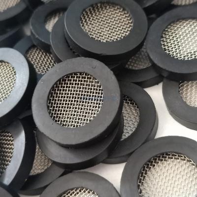 China Silicone Rubber Filter Gasket Flat Filter Oil Seal 304 Steel Filter 40 Mesh for sale