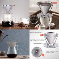 Quality Hot Sale Stainless Steel Pour Over Coffee Filter V60 Coffee Dripper for sale