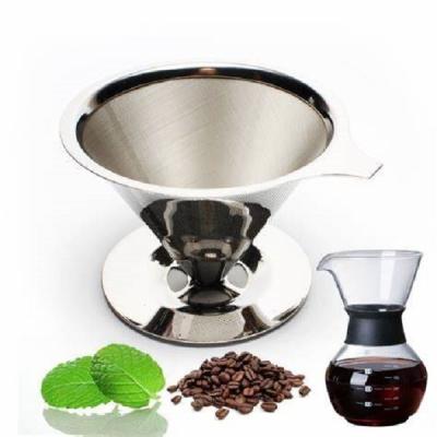 Quality Hot Sale Stainless Steel Pour Over Coffee Filter V60 Coffee Dripper for sale
