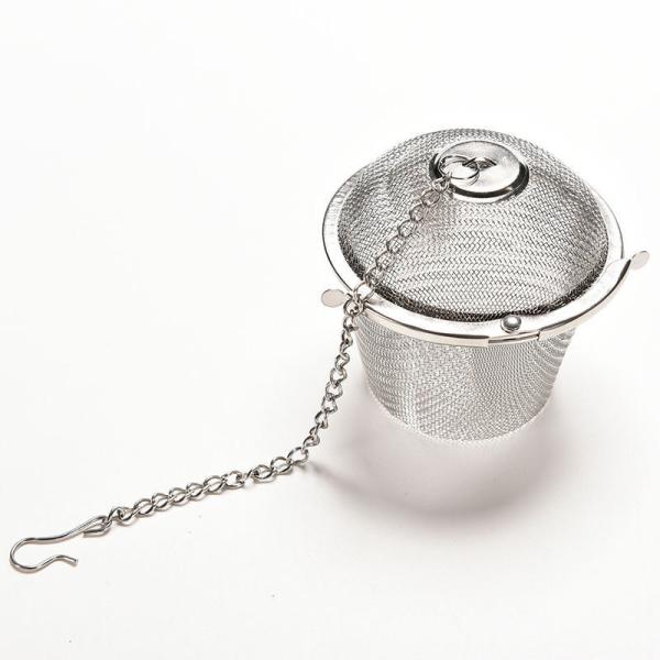 Quality Food Grade Stainless Steel 304 Mesh Loose Tea Infuser Strainer with Double for sale