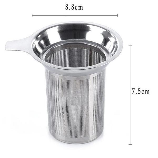 Quality Food Grade Stainless Steel 304 Mesh Loose Tea Infuser Strainer with Double for sale
