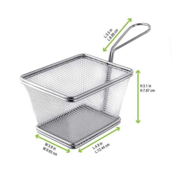 Quality Kitchen Ware Gadget Chicken French Fries Basket Mini Deep Frying Basket Strainer for sale