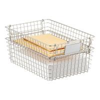 China Stainless Steel 304 Kitchen Wire Storage Dish Drawer Basket Pull Out Spice Rack 60x60mm for sale