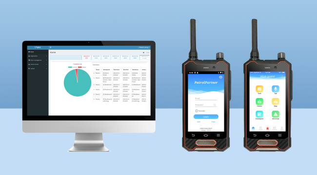 QR Code Scanning Digital 4G Wireless Guard Tour Patrol System Software Download 0