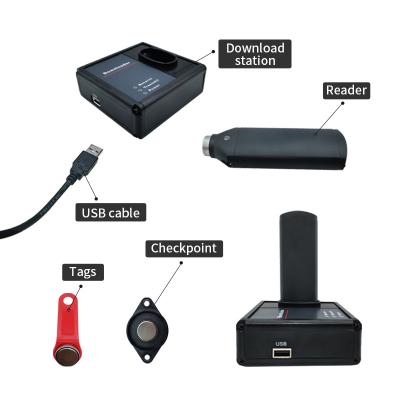 中国 セキュリティ オフィサー パトロール システム IButton チェックポイント パトロールマン ID タグ コンタクタ 6V ダウンローダ 販売のため