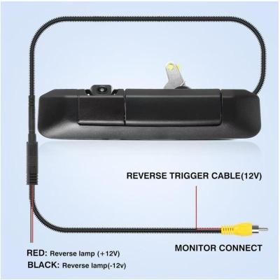 China Wide-Angle Reverse Parking Camera Integrated into Tailgate Handle for Toyota Tacoma for sale