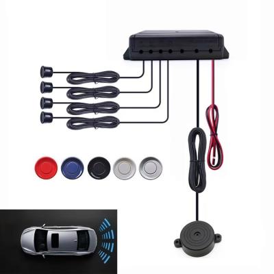 China 4-Sensor Buzzer Alarm Car Parking Radar Reliable Parking Assist Backup Radar System for sale