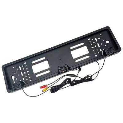 China Hot Selling EU Car License Plate Frame Camera, IP67 Waterproof Rear View Backup Reversing Parking Camera with Radar Kit, OEM Available for sale