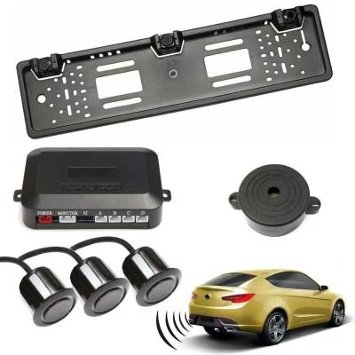 China Hot Selling EU Car License Plate Frame Parking Sensor, IP67 Waterproof Rear View Backup Parking Sensor with Radar Kit, OEM Available for sale