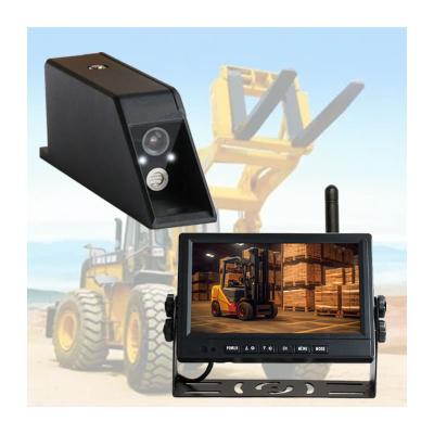 China Wireless Forklift Camera Monitoring System 7 Inch IPS Monitor Rechargeable Backup Camera for Linde Toyota Hyster Yale Forklift for sale