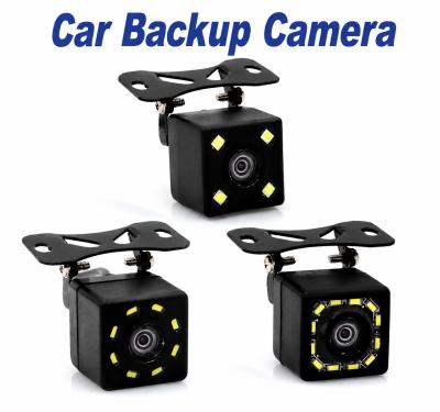 China 4/8/12 LEDs Square HD CCD Car Reversing Camera Vehicle Reverse Backup Camera for Cars for sale