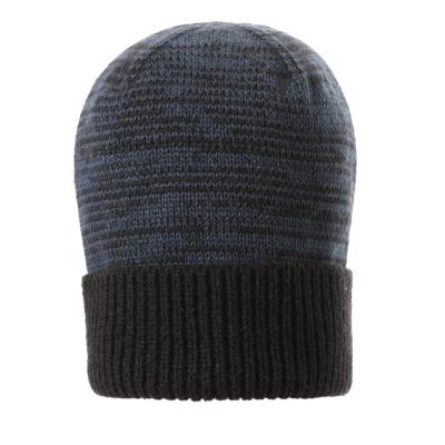 China COMMON 100% Warm Custom Knitted Acrylic Beanie Hat Men's Custom Logo Knitting Hats for sale