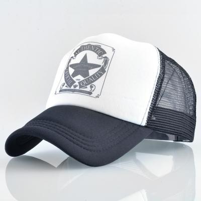 China COMMON 5 Panel Embroidery Printing Logo White Mesh Foam Trucker Hat Custom Snapback for sale