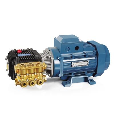 China POWERJET LM-BM-DS High pressure mist fog machine brass plunger pump motor unit 100bar 1L/min for sale