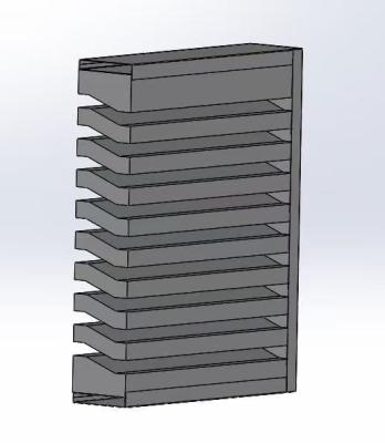 China Lightweight Acoustic Louvre Thin Structure Sound Attenuator Air Conditioning for sale