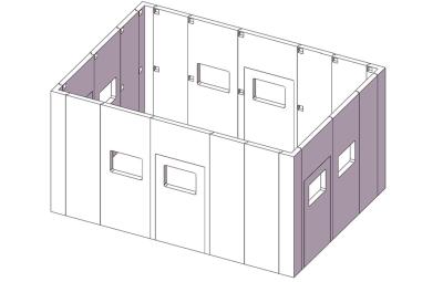China Sealed Portable Sound Barrier Wall Modular Industrial Soundproofing Panels No Sound Leakage for sale